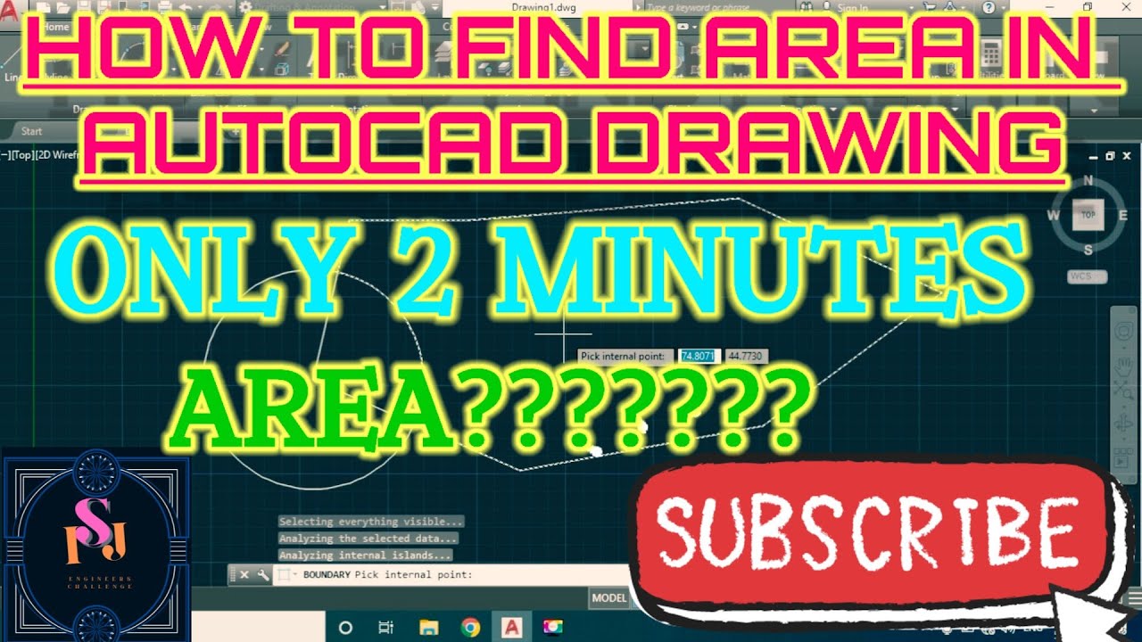 Autocad me area kaise nikale or how to use area cammand in Autocad ...