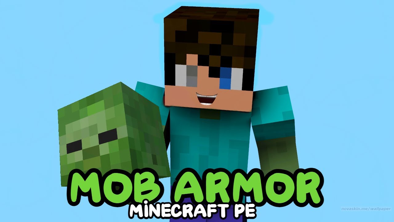 ARMADURAS DE MOBS MINECRAFT PE || MOB ARMOR MOD MINECRAFT PE || COMO ...