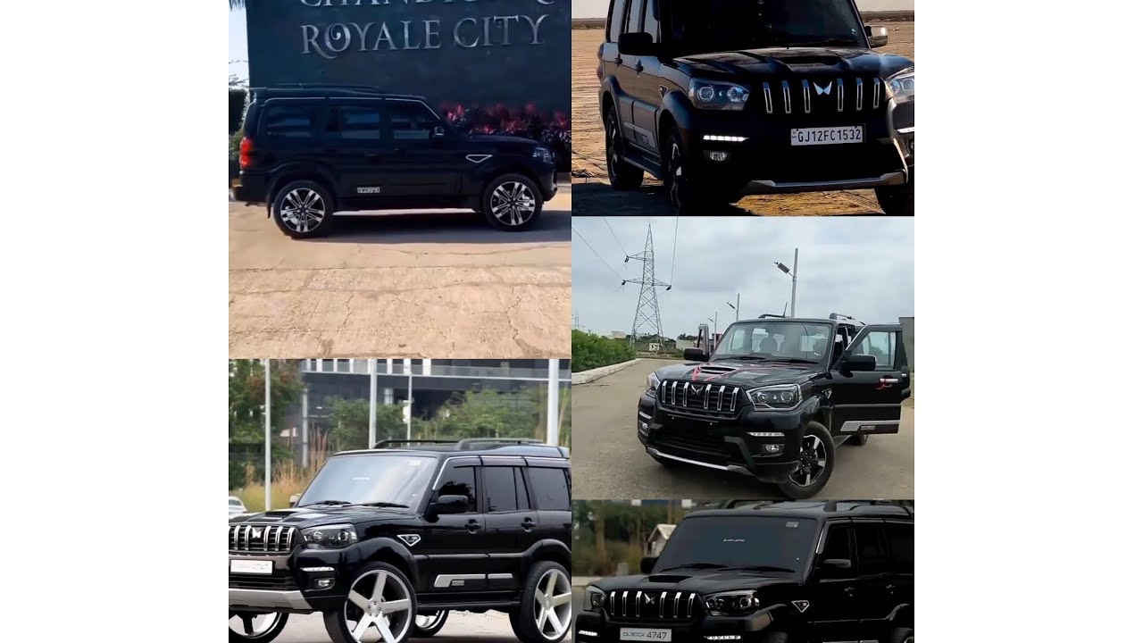 Top 10 modify black scorpio classic || scorpio lover whatsApp status ...