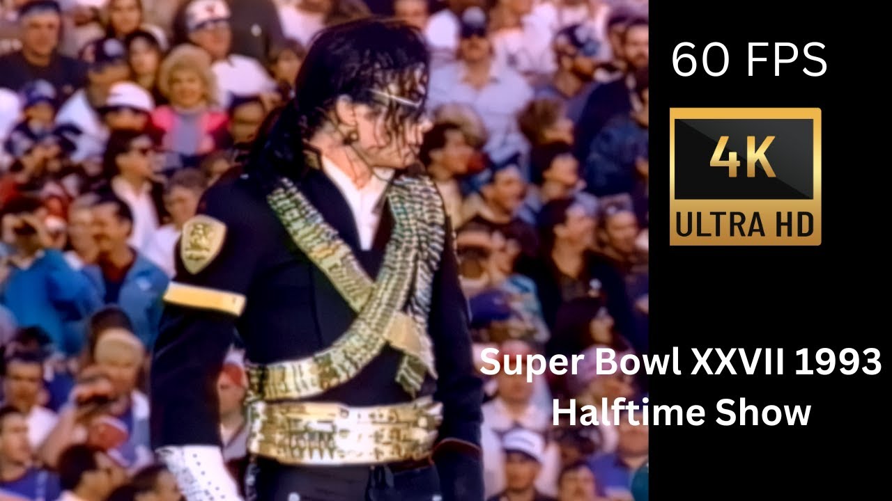 Michael Jackson - Super Bowl XXVII 1993 Halftime Show - 4k High Quality Upscale - YouTube