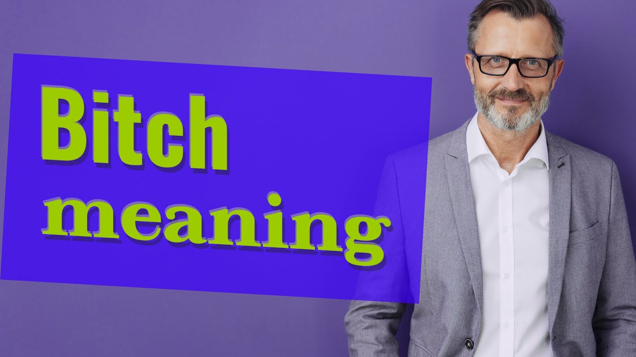 Bitch | meaning of Bitch - YouTube