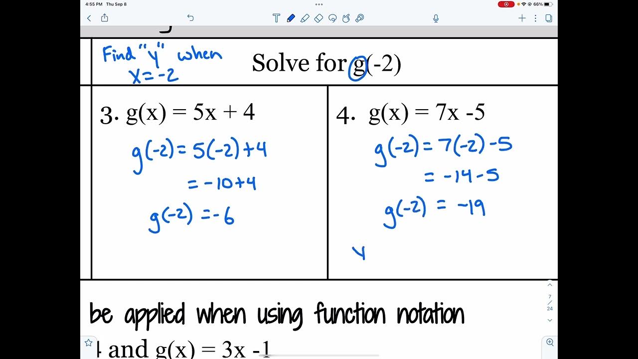 Function Notation Youtube