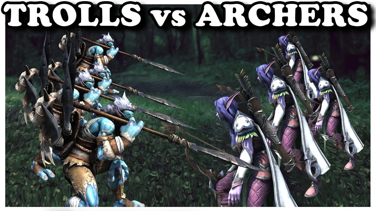 Grubby | WC3 | Trolls VS Archers - YouTube