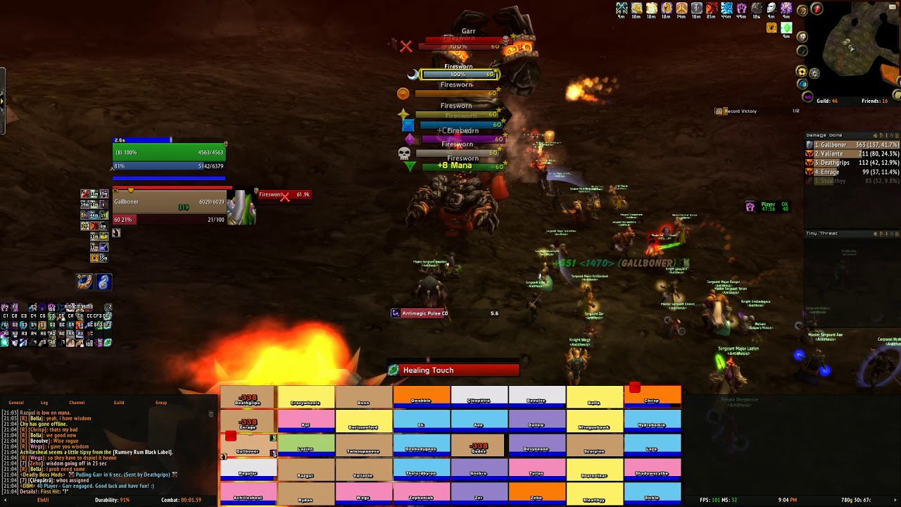 Healing the tank - YouTube