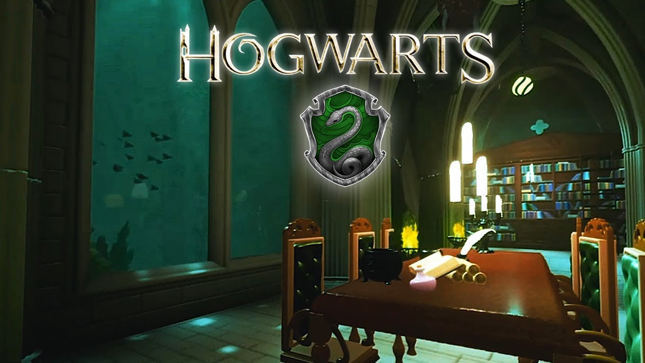 Slytherin Common Room 3D Hogwarts Virtual House Tour Dreams PS4 [NO ...