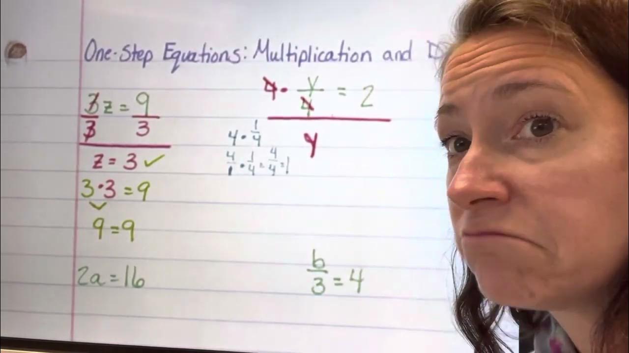 One step equations: multiply and divide - YouTube