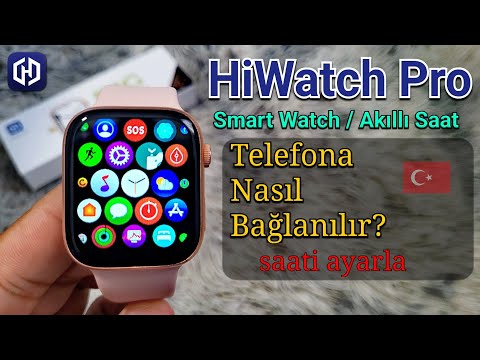 HiWatch Pro Smart Watch Telefona Nasıl Bağlanılır? (HiWatch Akıllı saatte saati ayarlayın)