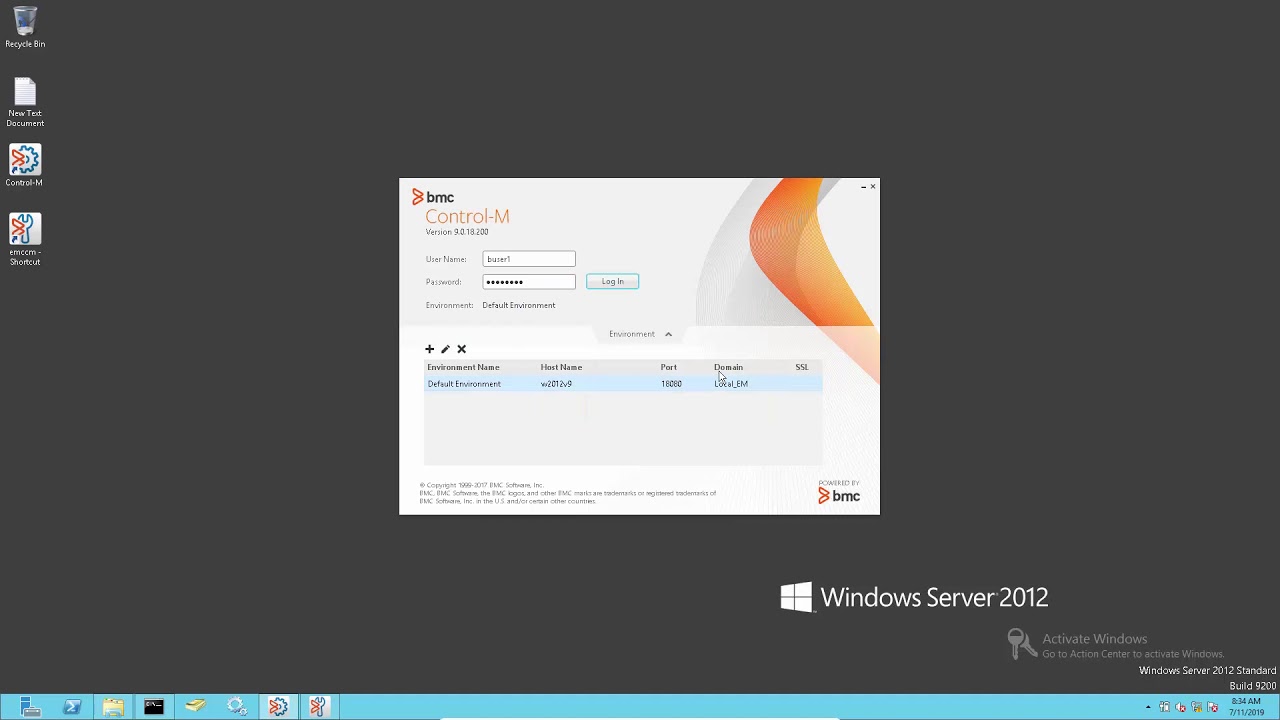 Control-M Enterprise Manager Client 9.0.18 unable to login with login ...