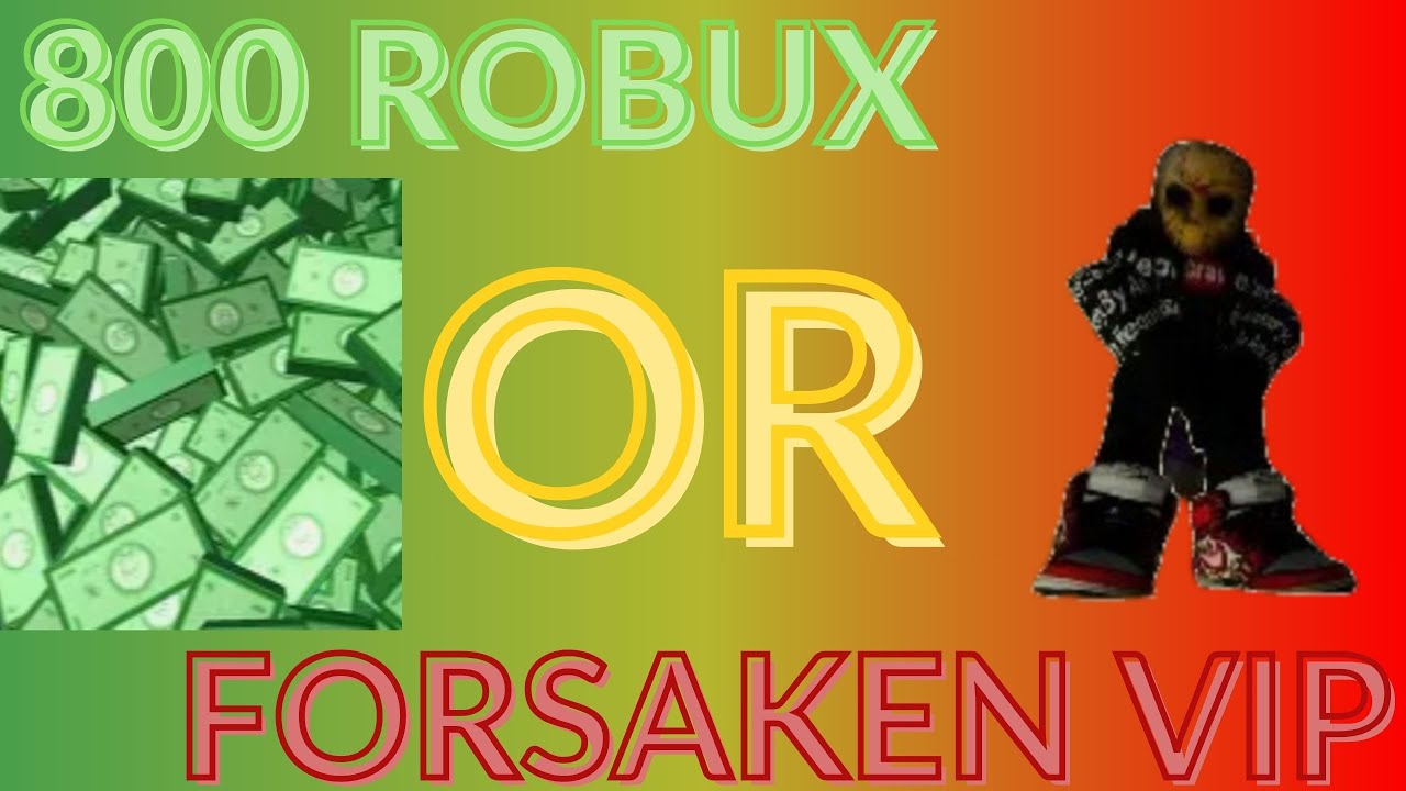FREE ROBUX OR VIP?! | Forsaken Giveaway 2025! 💸 - YouTube