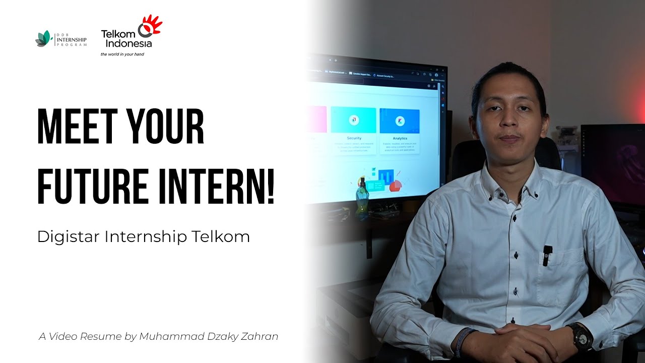 Meet Your Future Intern! | Video Resume Digistar Internship Telkom - Muhammad Dzaky Zahran - YouTube