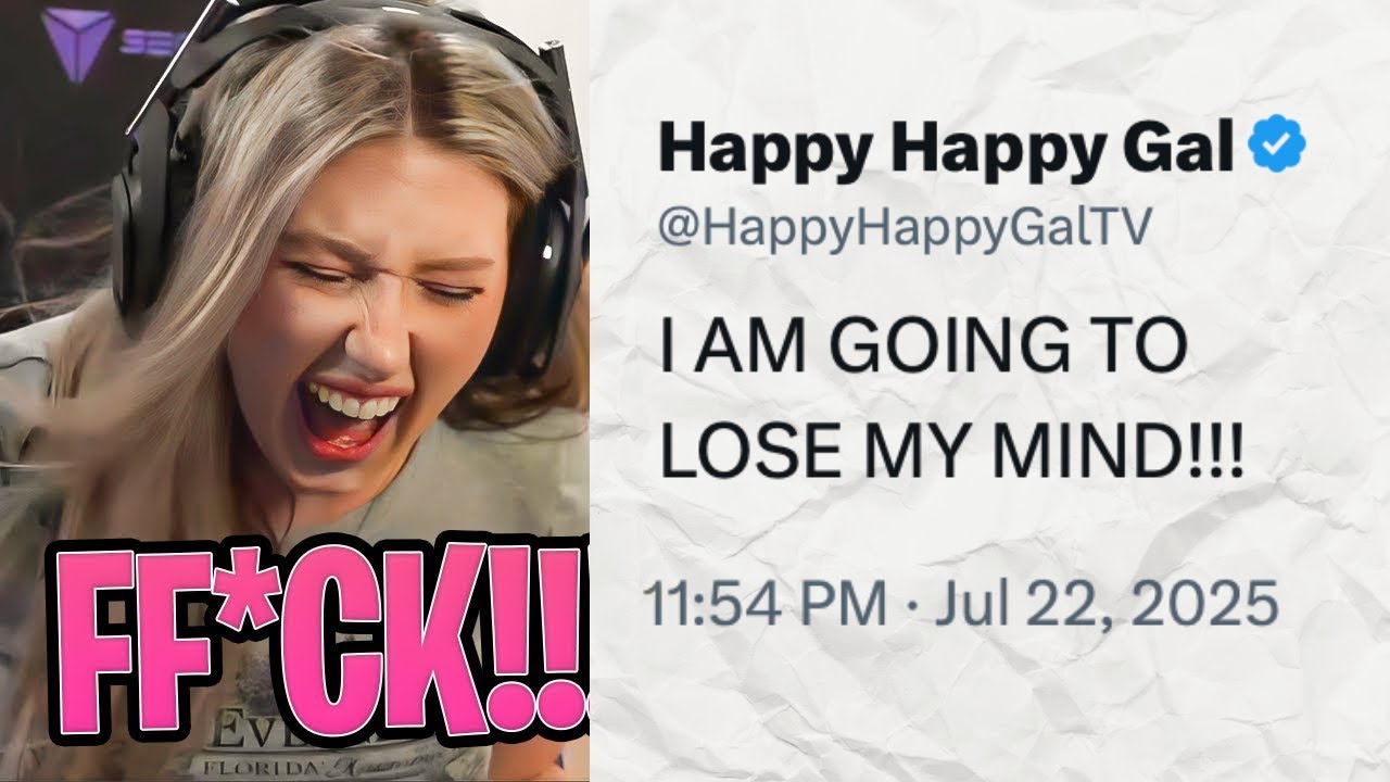 HappyHappyGal Crashing Out On Viewers For 8 Minutes Straight - YouTube