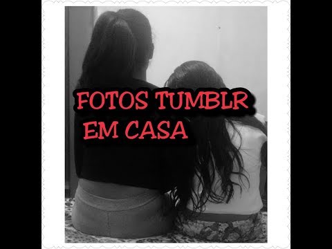 Tentei criar fotos Tumblr com minha irmã menor