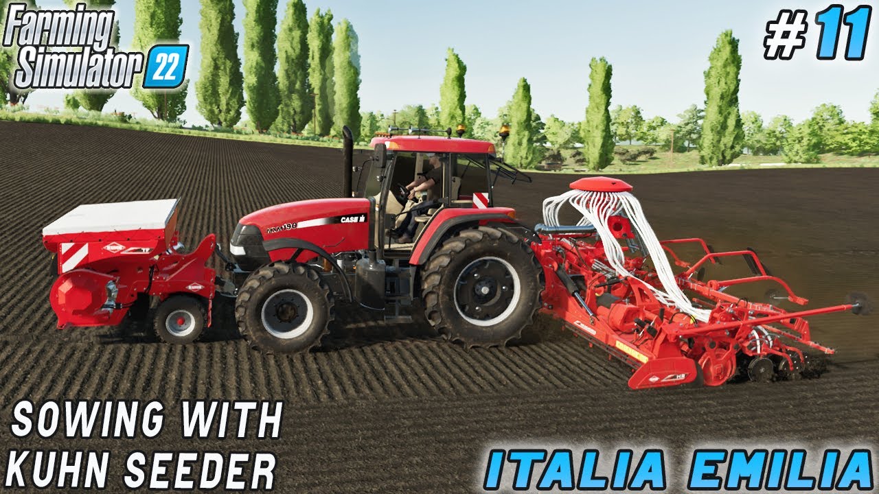 Sowing with KUHN equipment, spreading fertilizer & herbicide | Italian ...