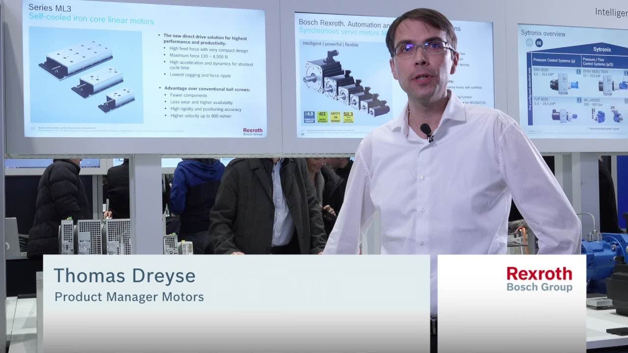 [DE]Bosch Rexroth Selbstgekühlter Linearmotor mit Eisenkern ML3 ...
