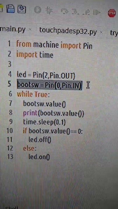 Using the Boot switch as an input on esp32 | Micropython #shorts #micropython #esp32| VinVout ...