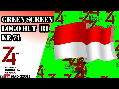 Green Screen Logo Resmi HUT RI Ke-74 || Terbaru Trend