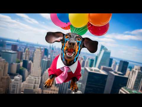 This Dachshund Tried a Viral Balloon Stunt… It Went Very WRONG!