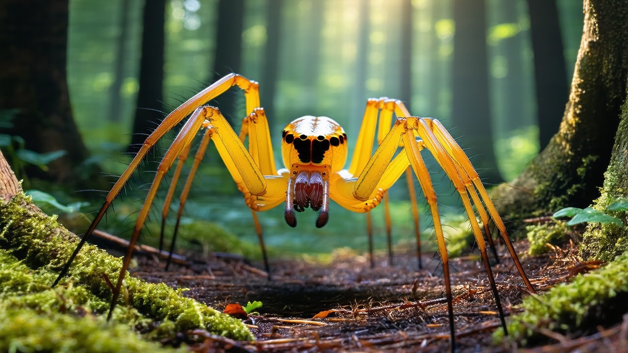 Pet Huntsman Spider Feeding - YouTube