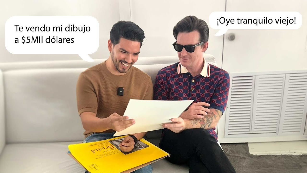 Drake Bell ve mi dibujo y NO REACCIONA 😱 - YouTube