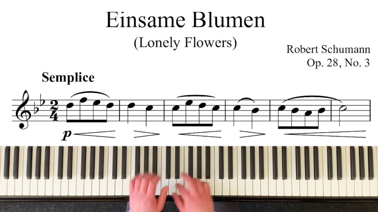 R. SCHUMANN - Einsame Blumen Op.82 n.3 (Lonely Flowers) from Oboe Solos ...