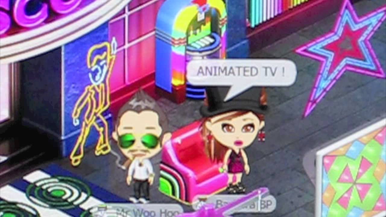 YoVille DISCO DEN Animated Items Signs And Decorations ! - YouTube