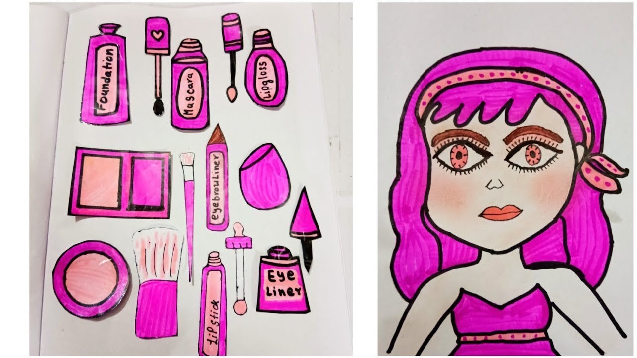 [ ️Paperdiy ️] makeup tutorial [ASMR] 💄 paper Cosmetics💝 paper Play ️ # ...