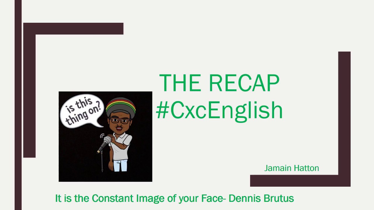 It is the Constant Image of your face- Dennis Brutus - YouTube