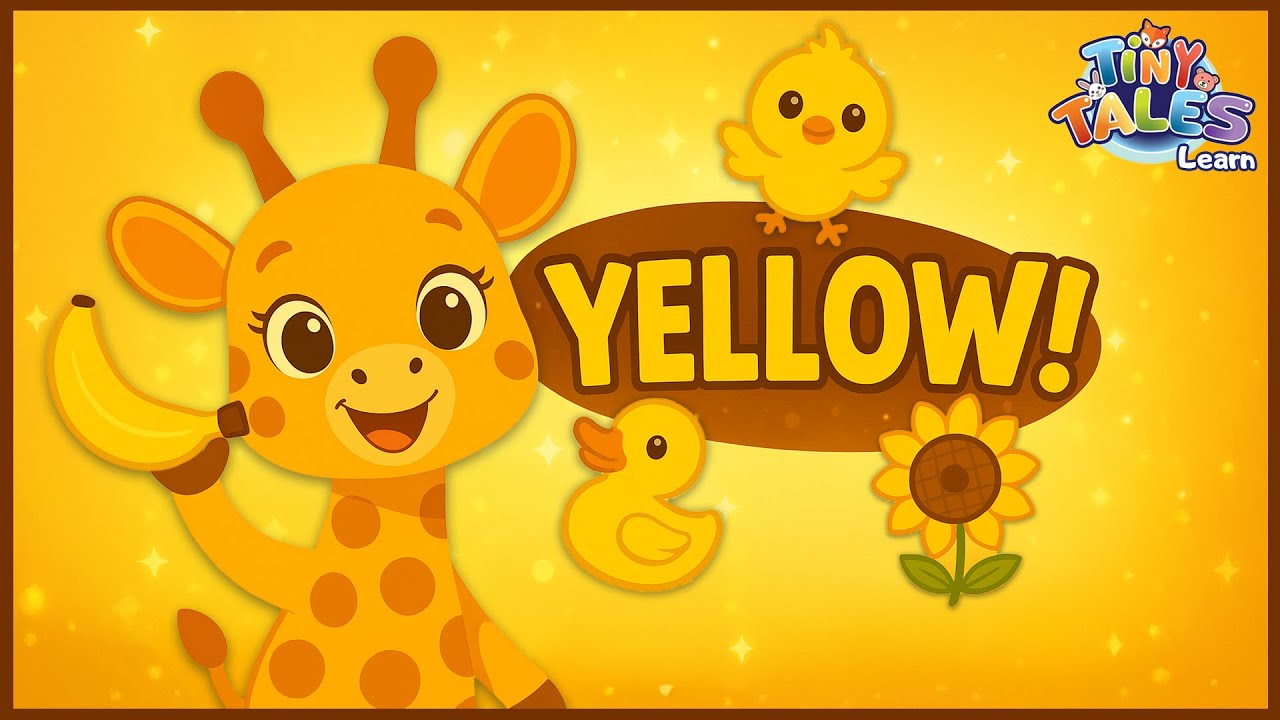 Yellow Color Song🌞| Learn Colors for Kids in Asia | Fun Educational ...