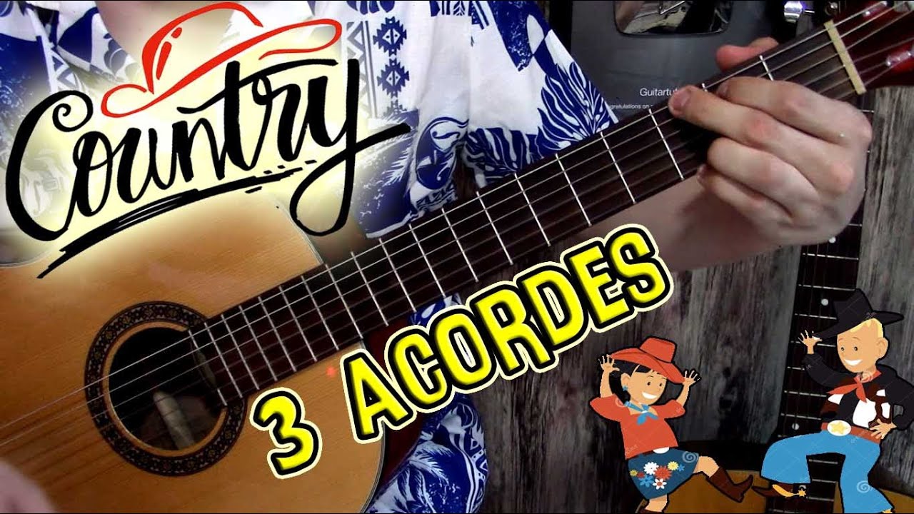 Como tocar country/bluegrass en guitarra (progresión de 3 acordes ...