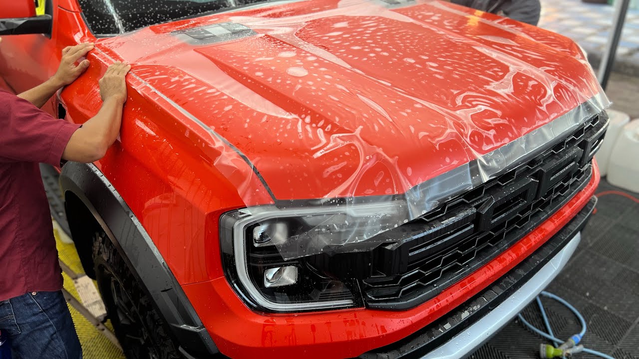 Next Gen Ford Raptor 2022ปกป้องสีรถด้วยฟิล์มด้านCN Ultra M PPF The ...
