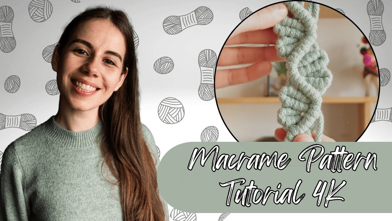 DIY Macrame Pattern | Tutorial 4K | Double Half Hitch Knot - YouTube