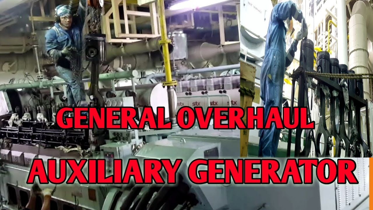 AUXILIARY Engine overhaul //STX MAN 6L23/30H #pinoyseafarer #makinista ...