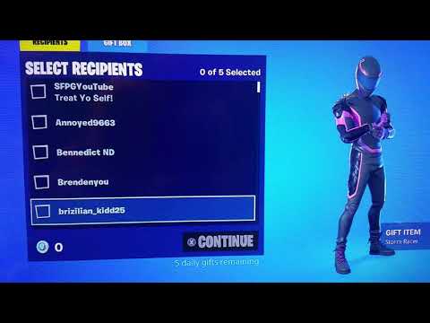 FORTNITE NEW ITEM SHOP STORM RACER *GIFTING* - YouTube