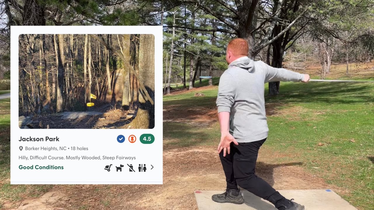 Jackson Park Disc Golf Course play through ( B9 Short tees to Red and ...