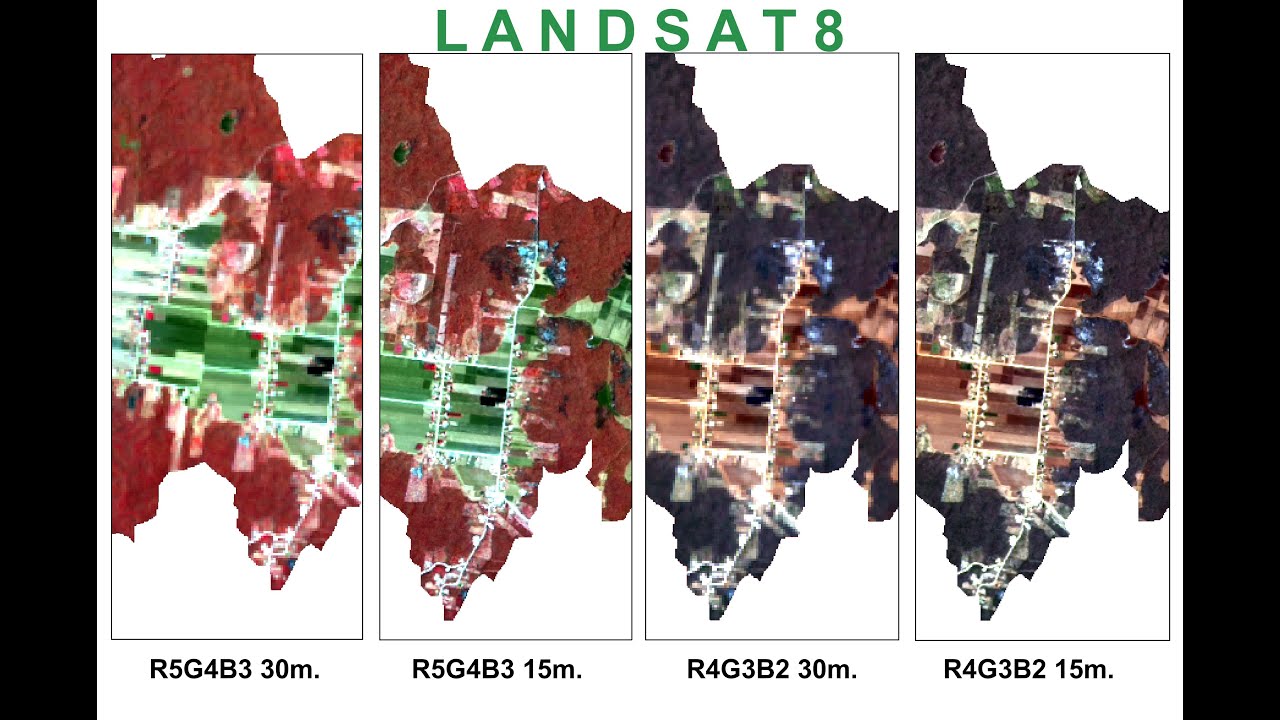 Combinación RGB en LANDSAT 8 usando bandas con Refinamiento Pancromático (Pansharpening) en QGIS ...
