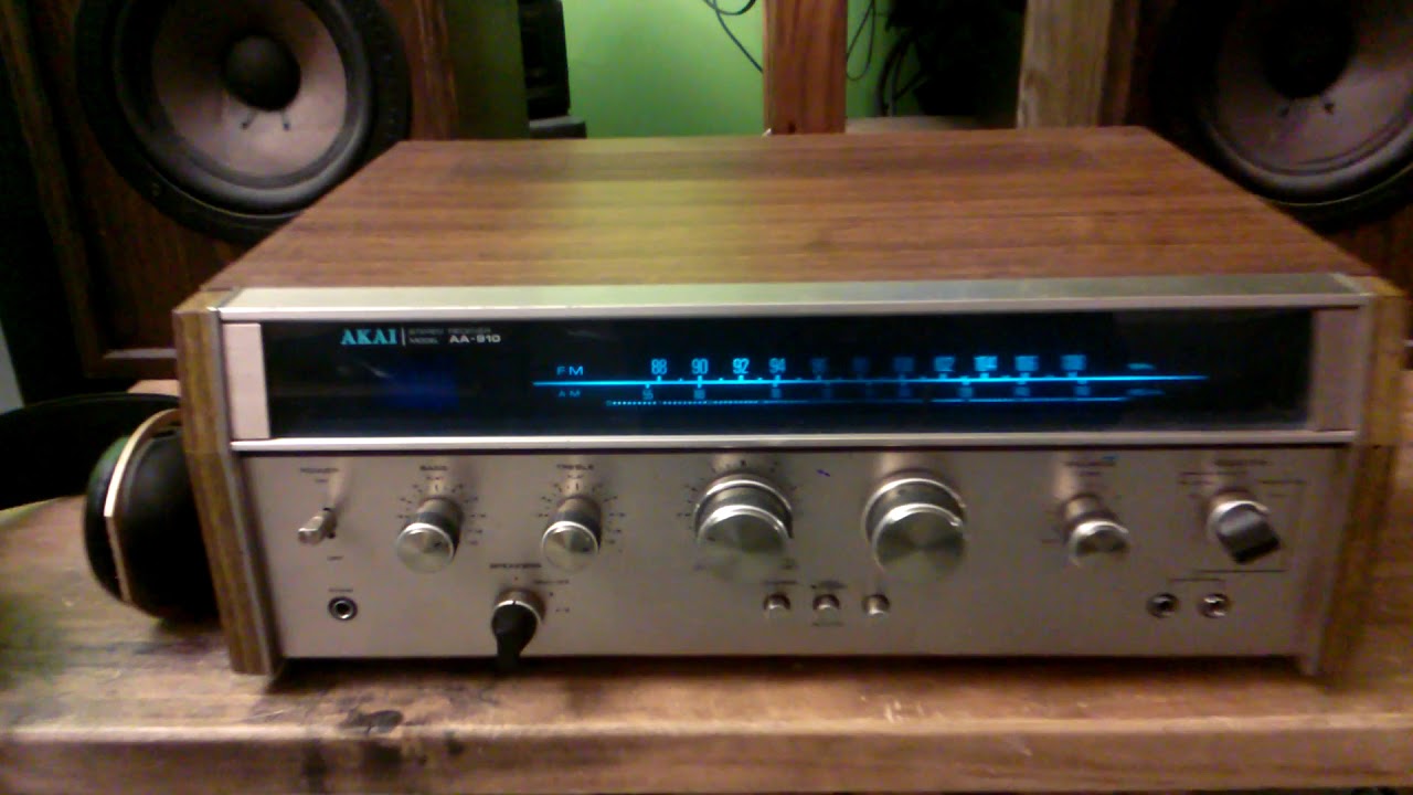 Akai AA-910 receiver - YouTube