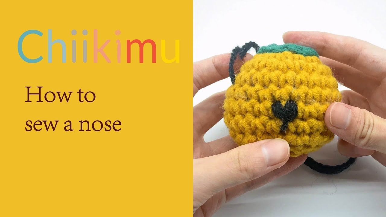 How to sew a nose - YouTube
