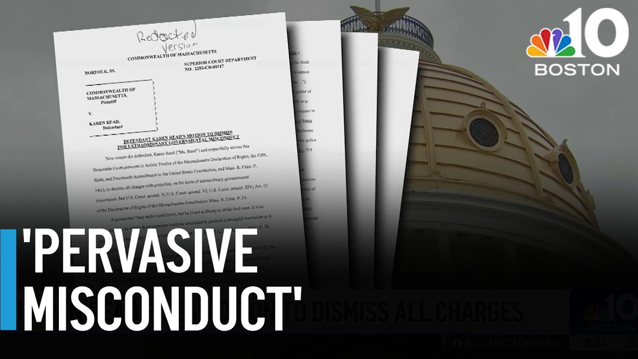 Karen Read moves to dismiss all charges, citing government misconduct ...
