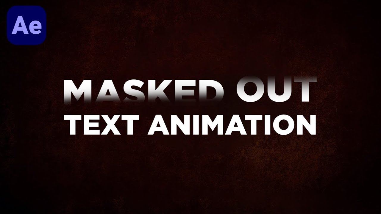 Masked Out Text Made Simple in After Effects - YouTube