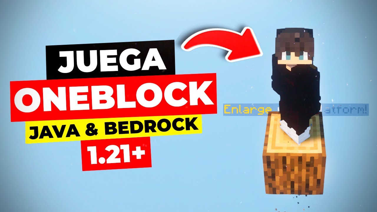 🔥 Cómo JUGAR ONEBLOCK en Minecraft 1.21 & 1.21.1 🌟 [Java & Bedrock] 🚀 | Instalar & Descargar ...