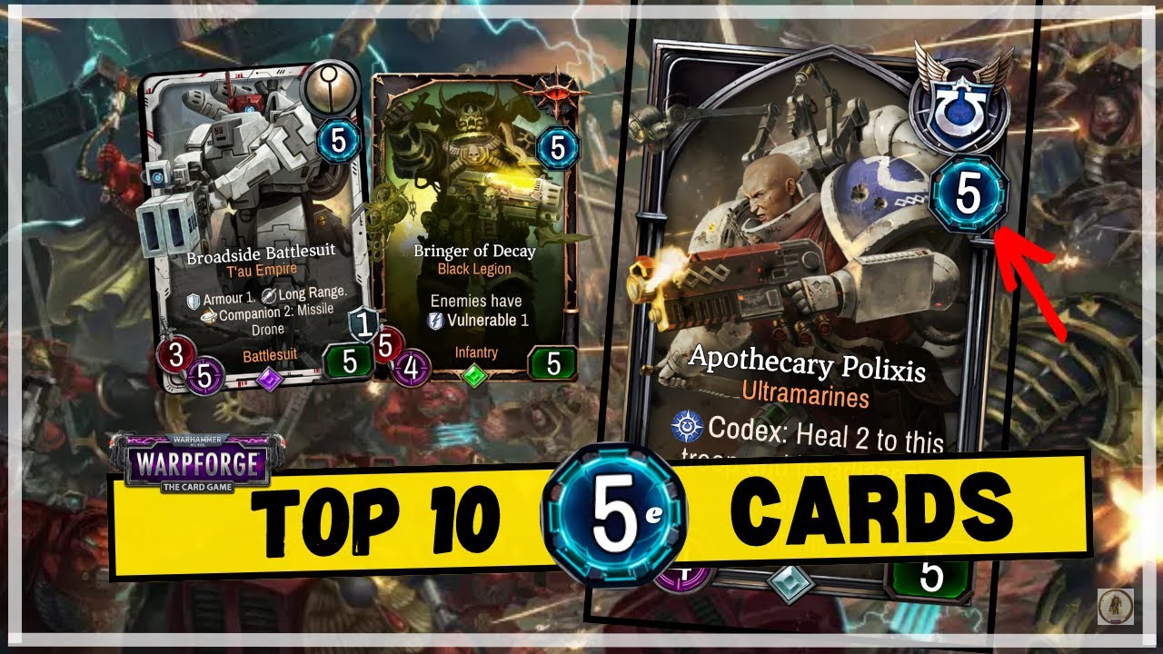 Top 10 5e Cards in Warhammer 40,000: Warpforge - YouTube