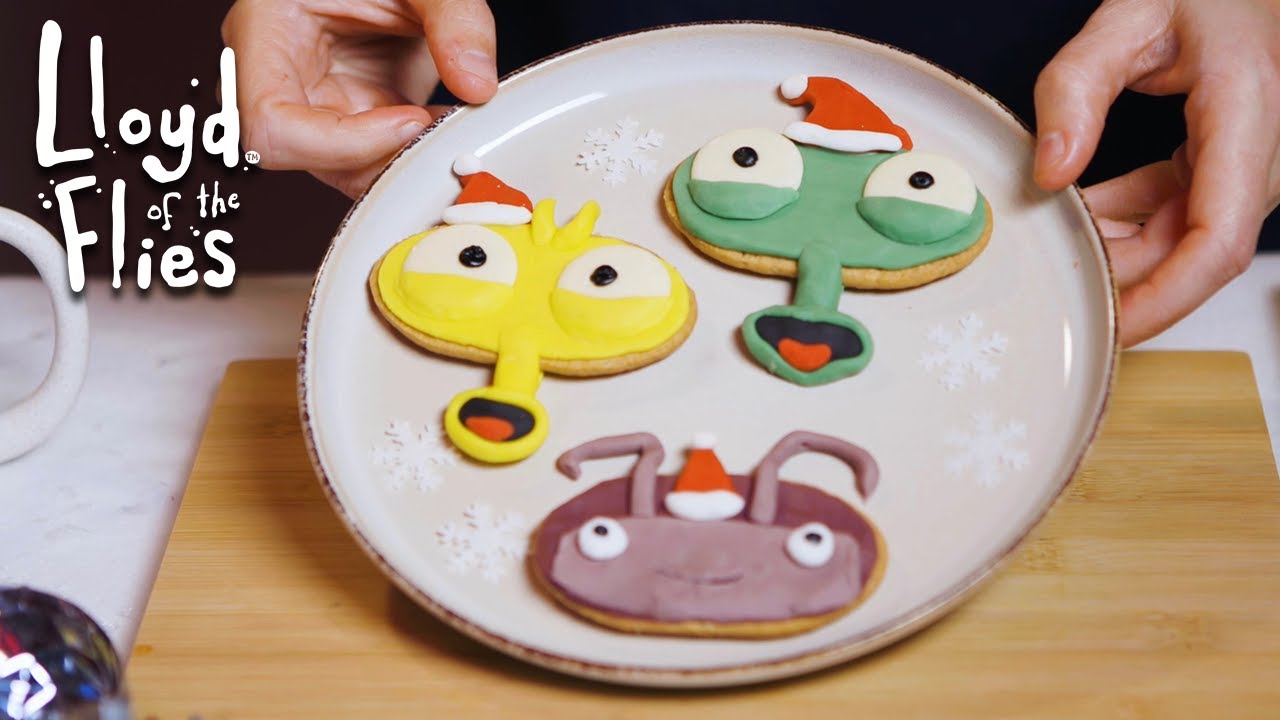 FESTIVE Bug Face Christmas Biscuits 🎅🎄 Lloyd of the Flies - YouTube