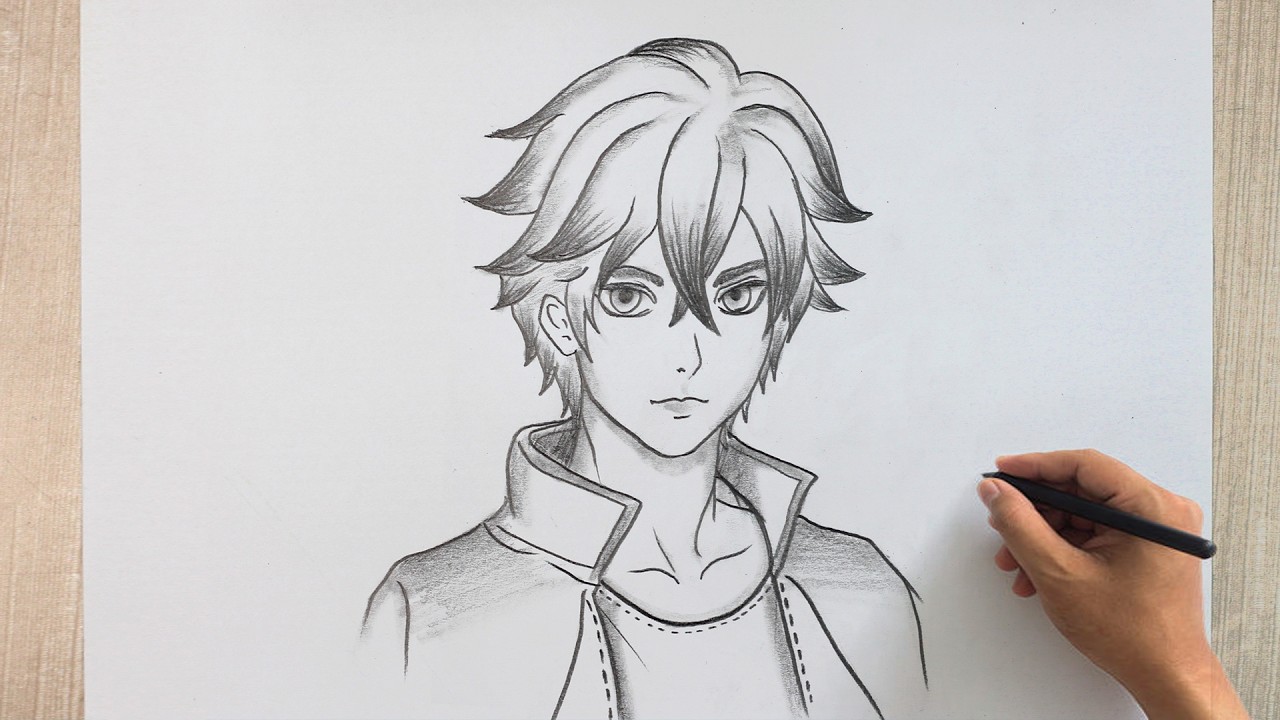 Easy Anime Face Sketches Easy Anime Half Face Drawing How To Draw Step