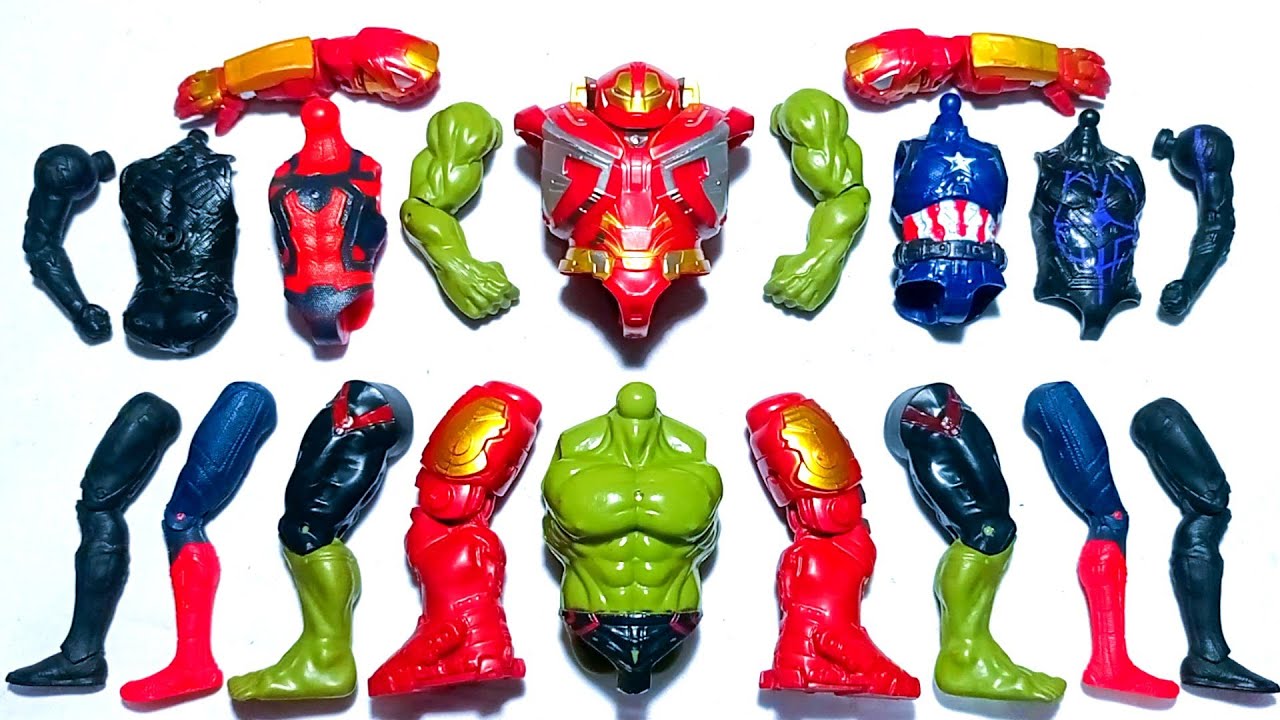 MARVEL'S SUPERHERO SPIDERMAN HULK SMASH HULK BUSTHER BLACK PANTHER ...
