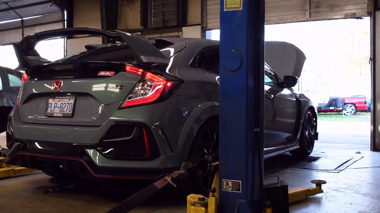Perform NC- Civic Type R Dyno-Full Race EFR 7163 Turbo Kit - YouTube