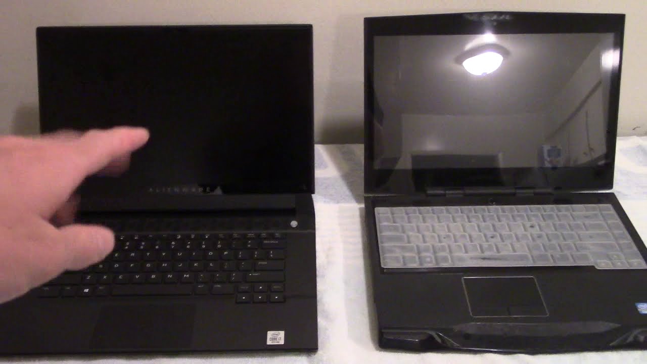 Alienware M15 R3 compared to the M13 - YouTube