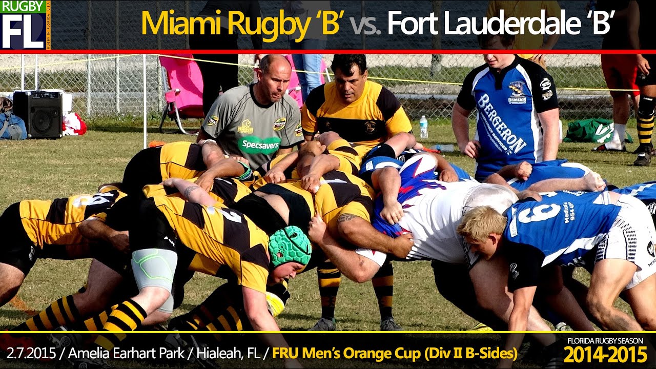 Rugby in Florida | Miami Rugby 'B' vs. Fort Lauderdale Rugby 'B' - YouTube