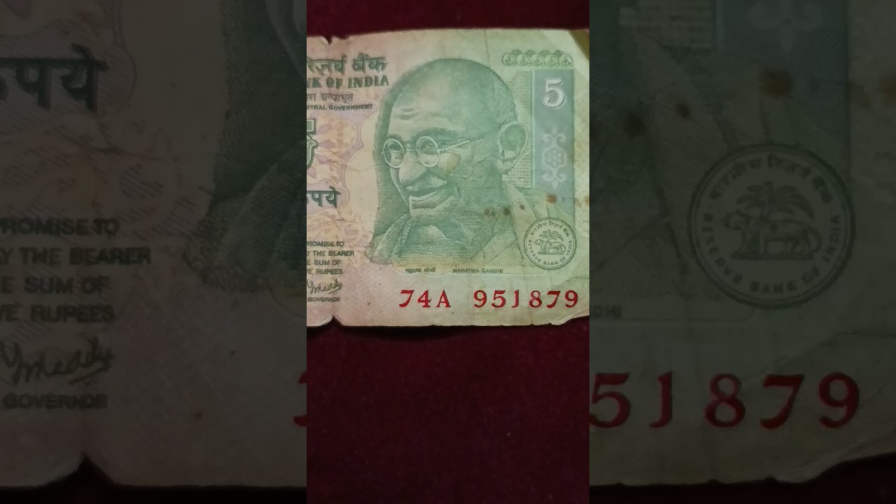 Indian Classic Marvelous & Rare 5 Rupees Tractor Note #Viral #Vintage # ...