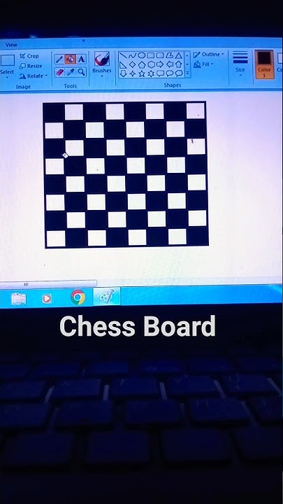 Make Chess Board using MS Paint|| 🎨🖌️ #chessboard #reels - YouTube