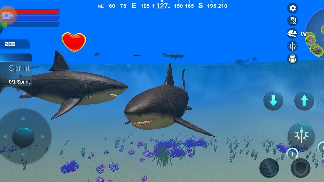 Megalodon Simulator Gameplay Walkthrough part=1 - YouTube